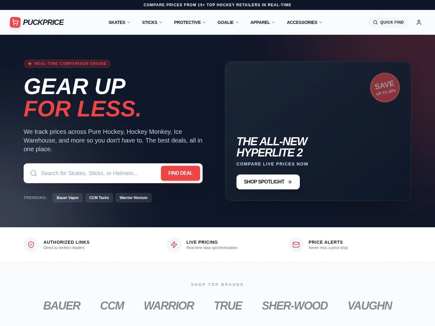 Hockey Gear Price Finder