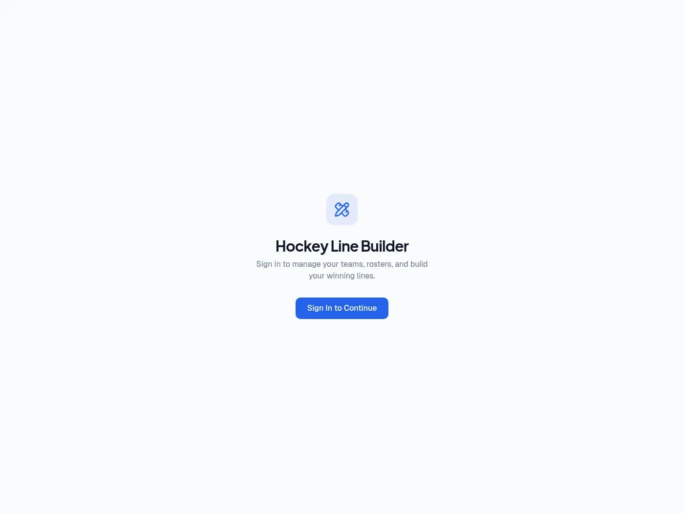 Hockey Line Builder