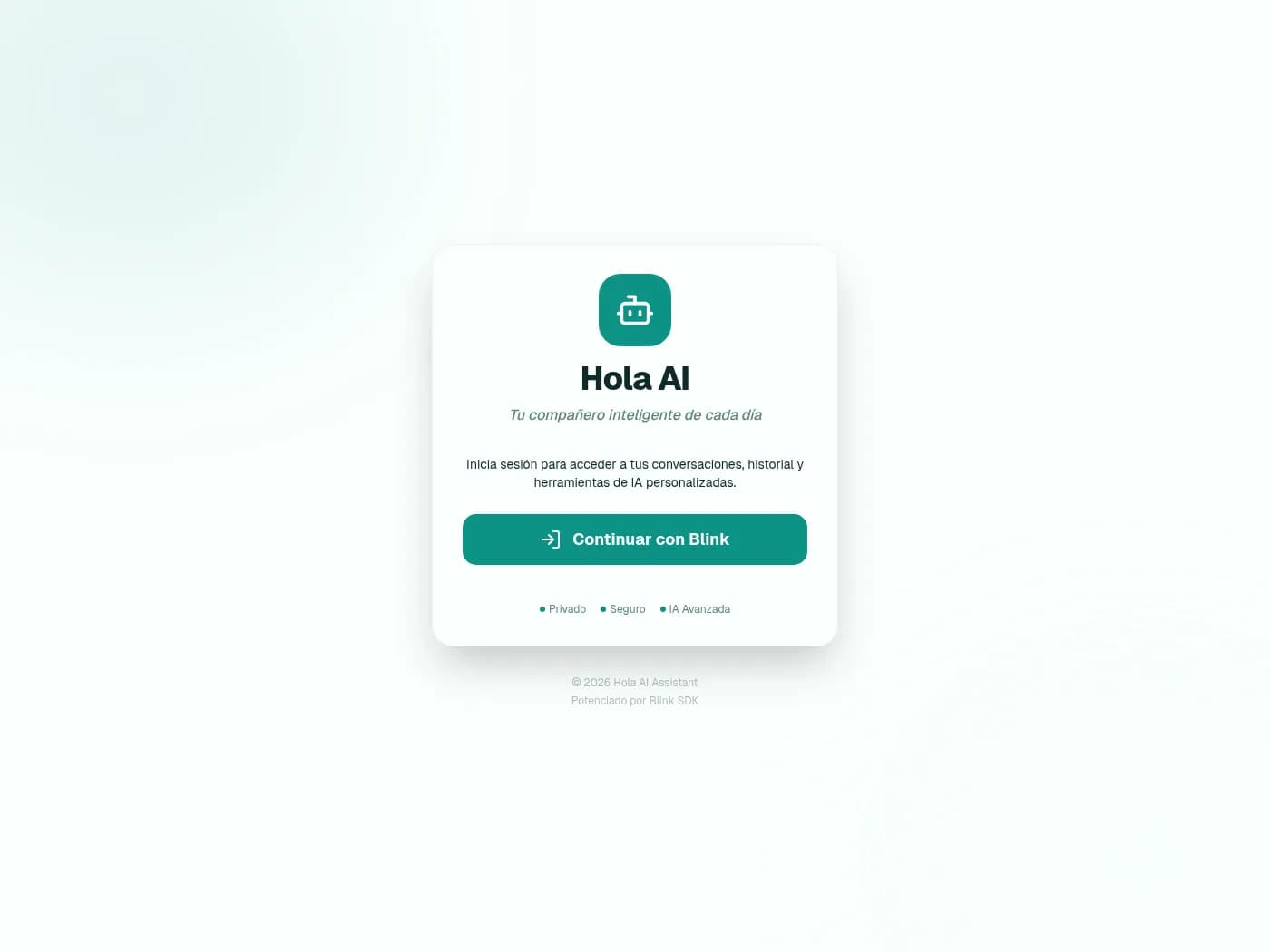 Hola Greeting App
