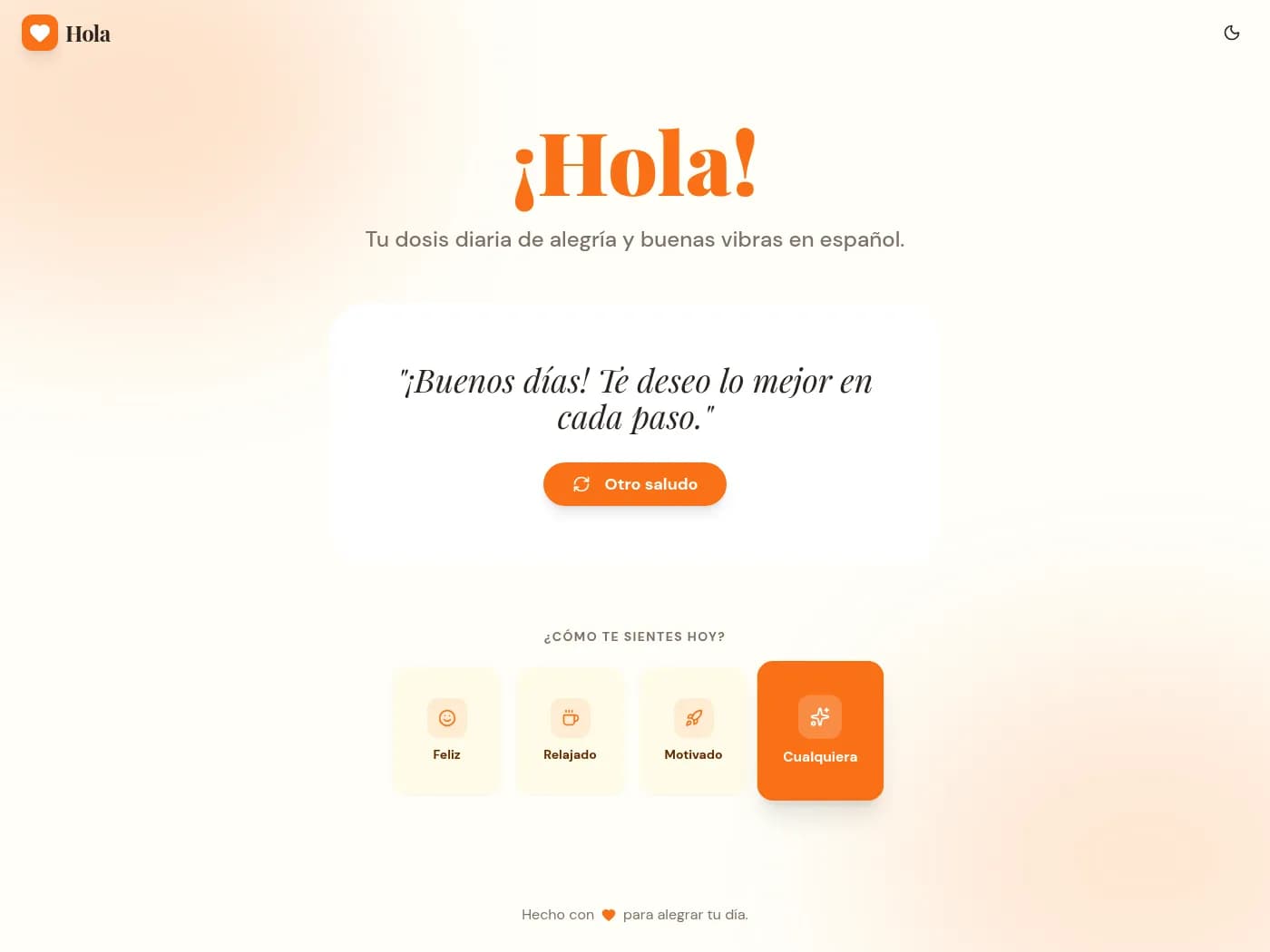 Hola Greeting App