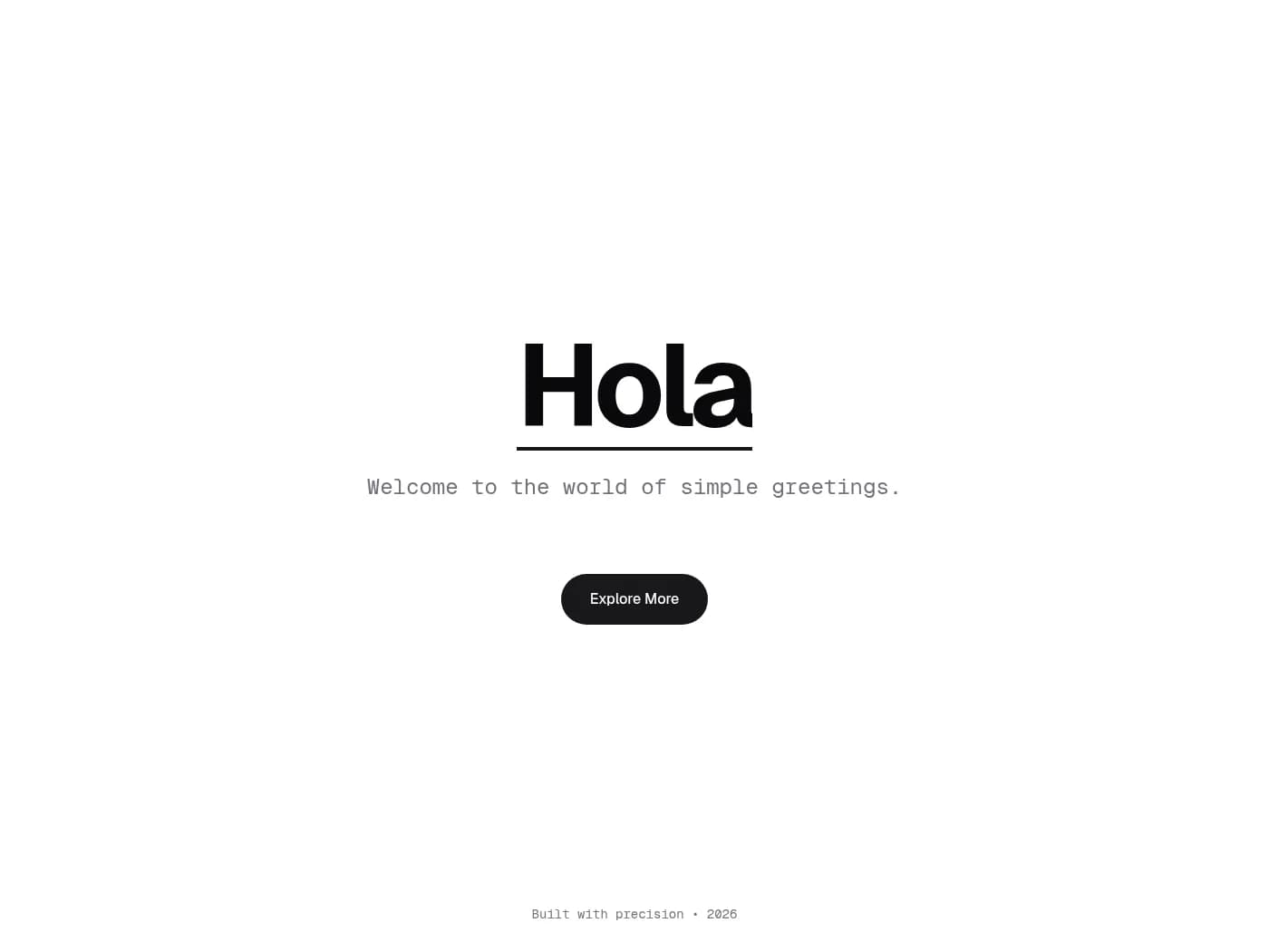 Hola Greeting App