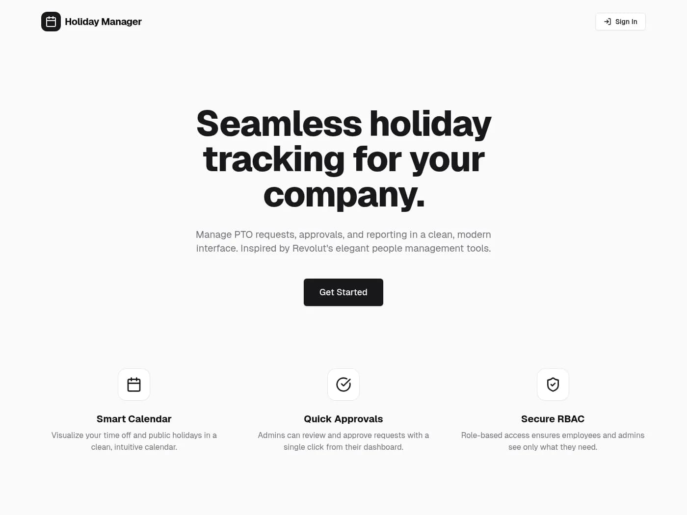 Holiday Manager