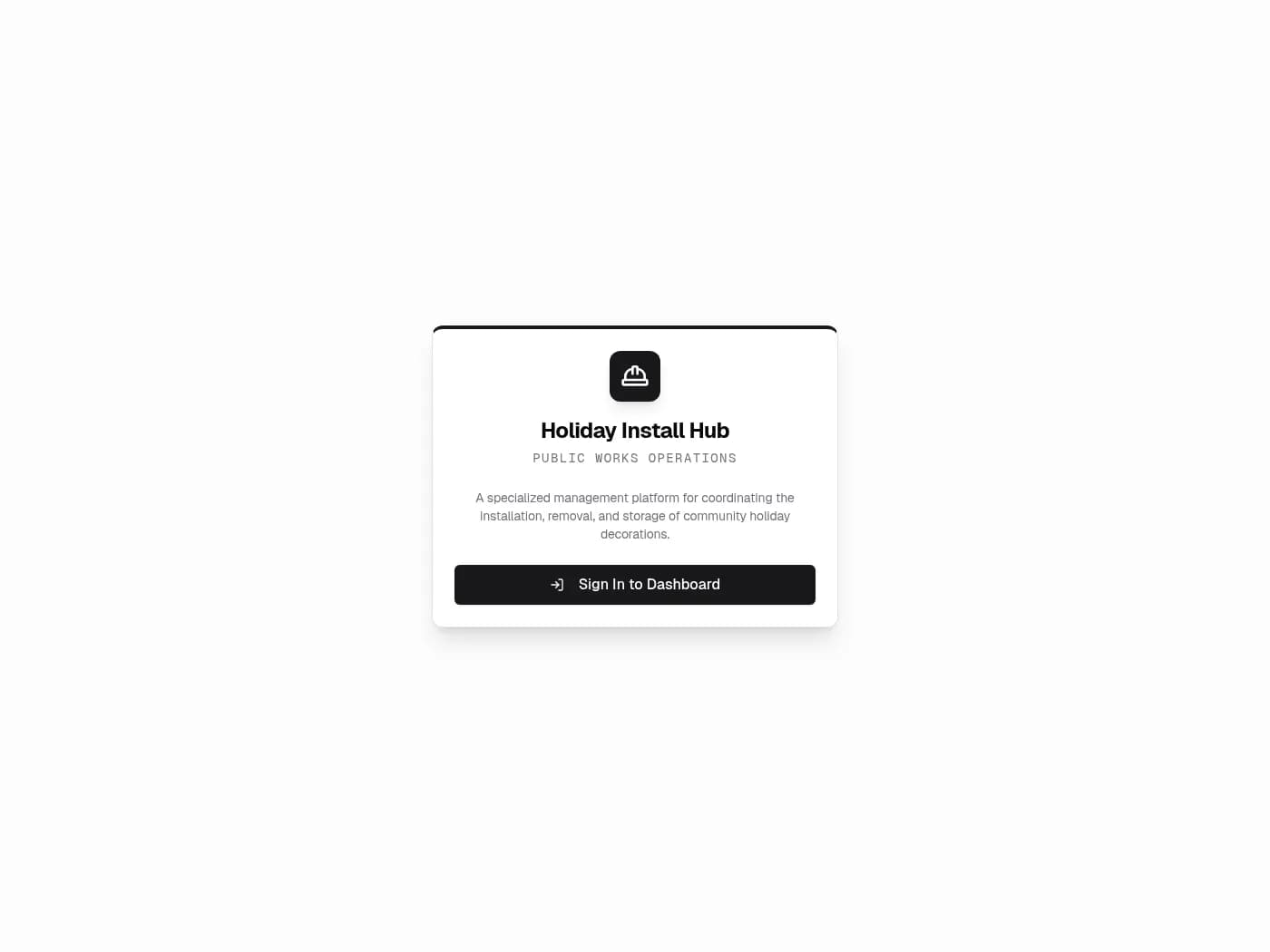 Holiday Install Hub