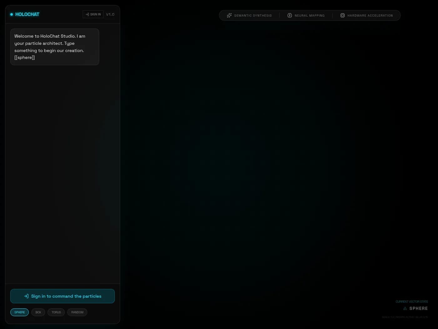 HoloChat Particle Studio