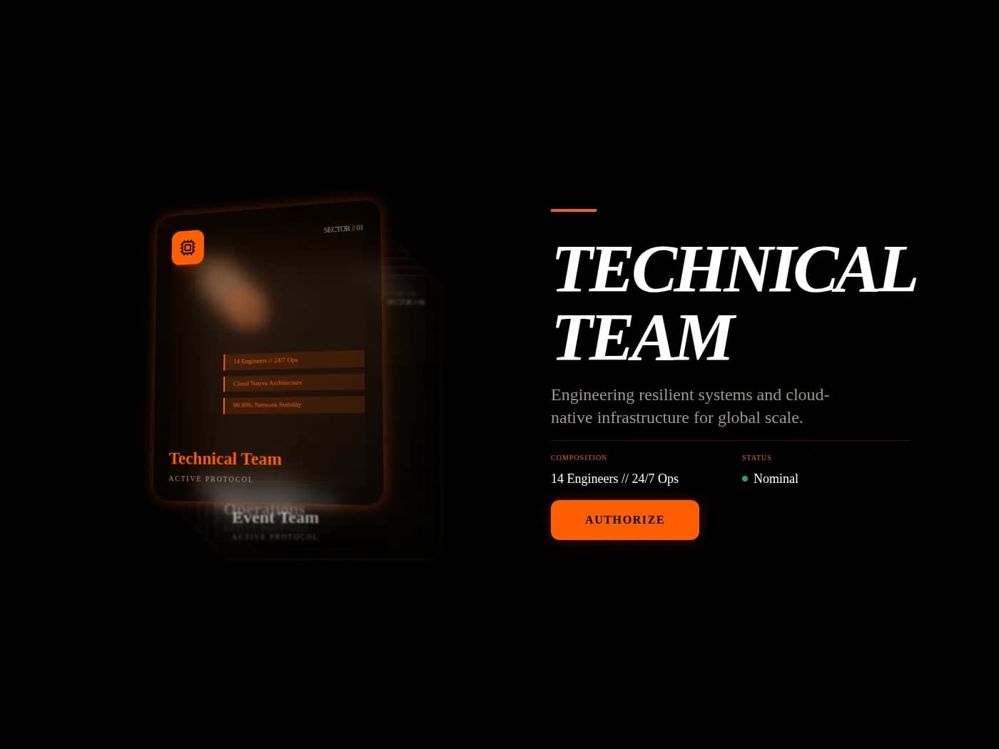 HoloTeam Card Stack