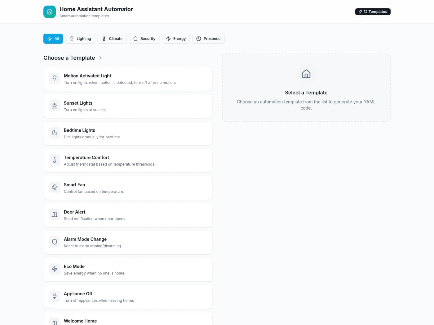 Home Assistant Automator