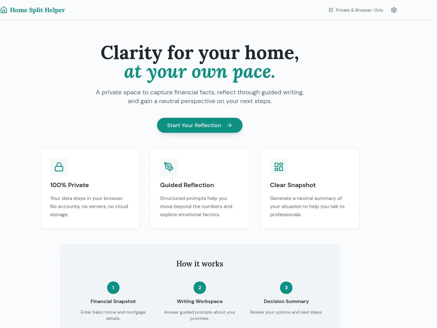Home Split Decision Helper