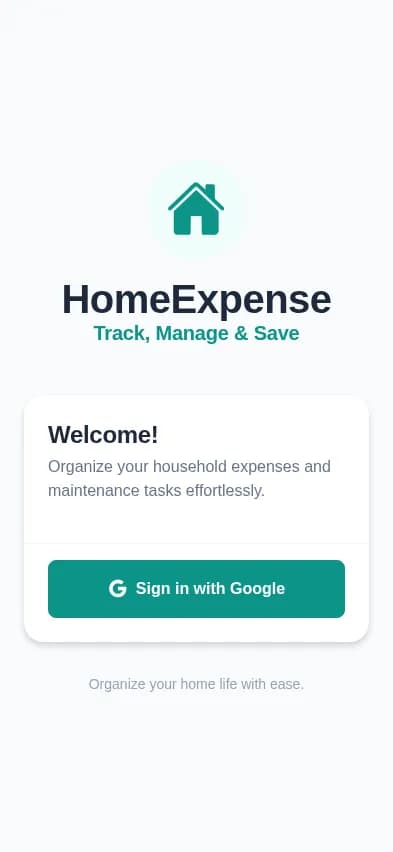 HomeExpense Tracker