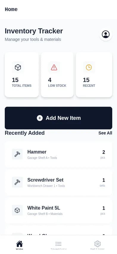 Home Inventory Tracker