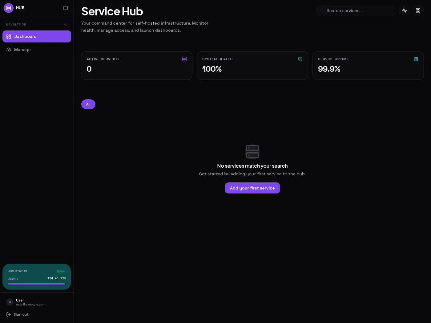 Home Server Dashboard