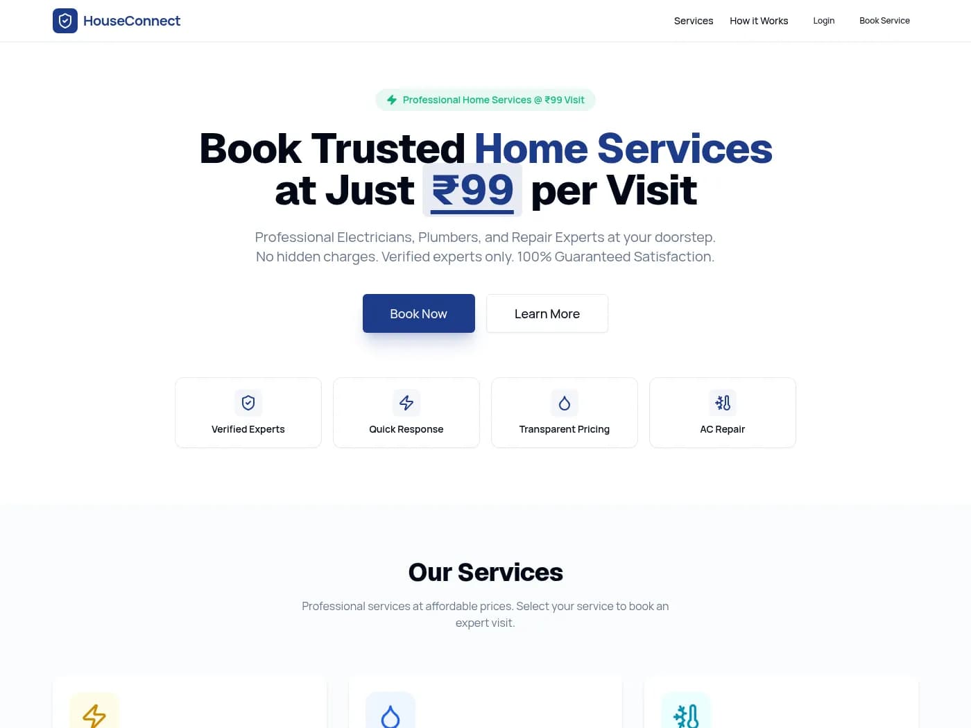 HouseConnect Booking Portal