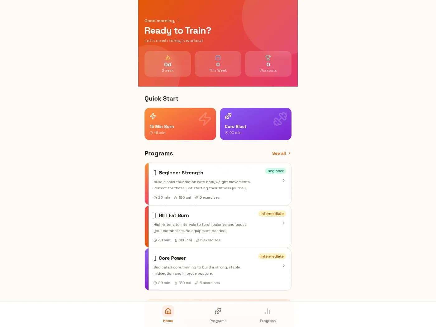 HomeFit Trainer
