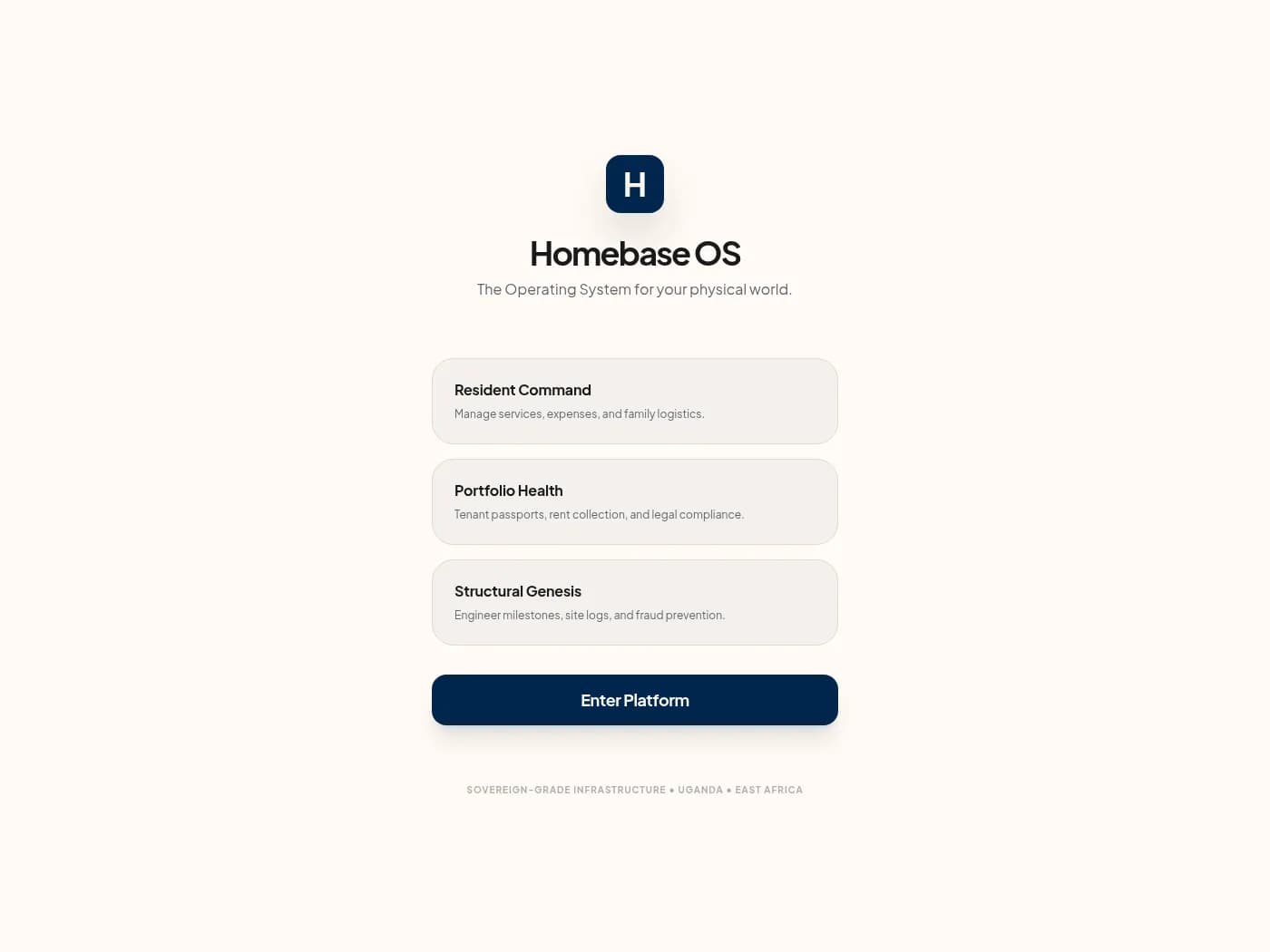 Homebase OS Platform