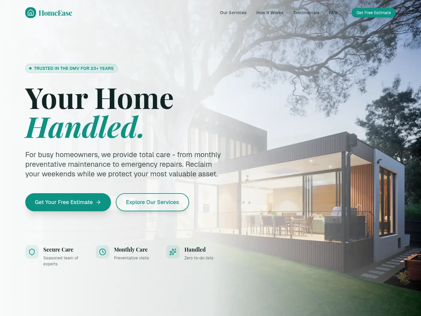 Modern HomeEase Site