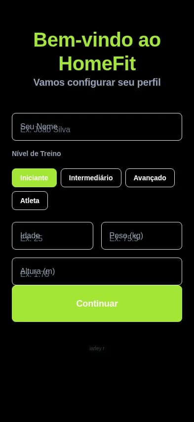 HomeFit Diário