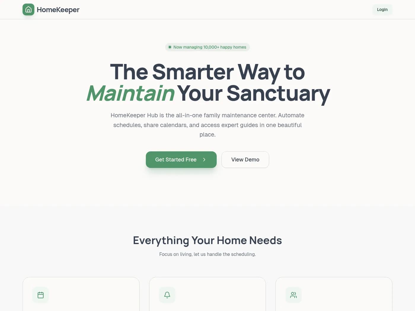 HomeKeeper Hub