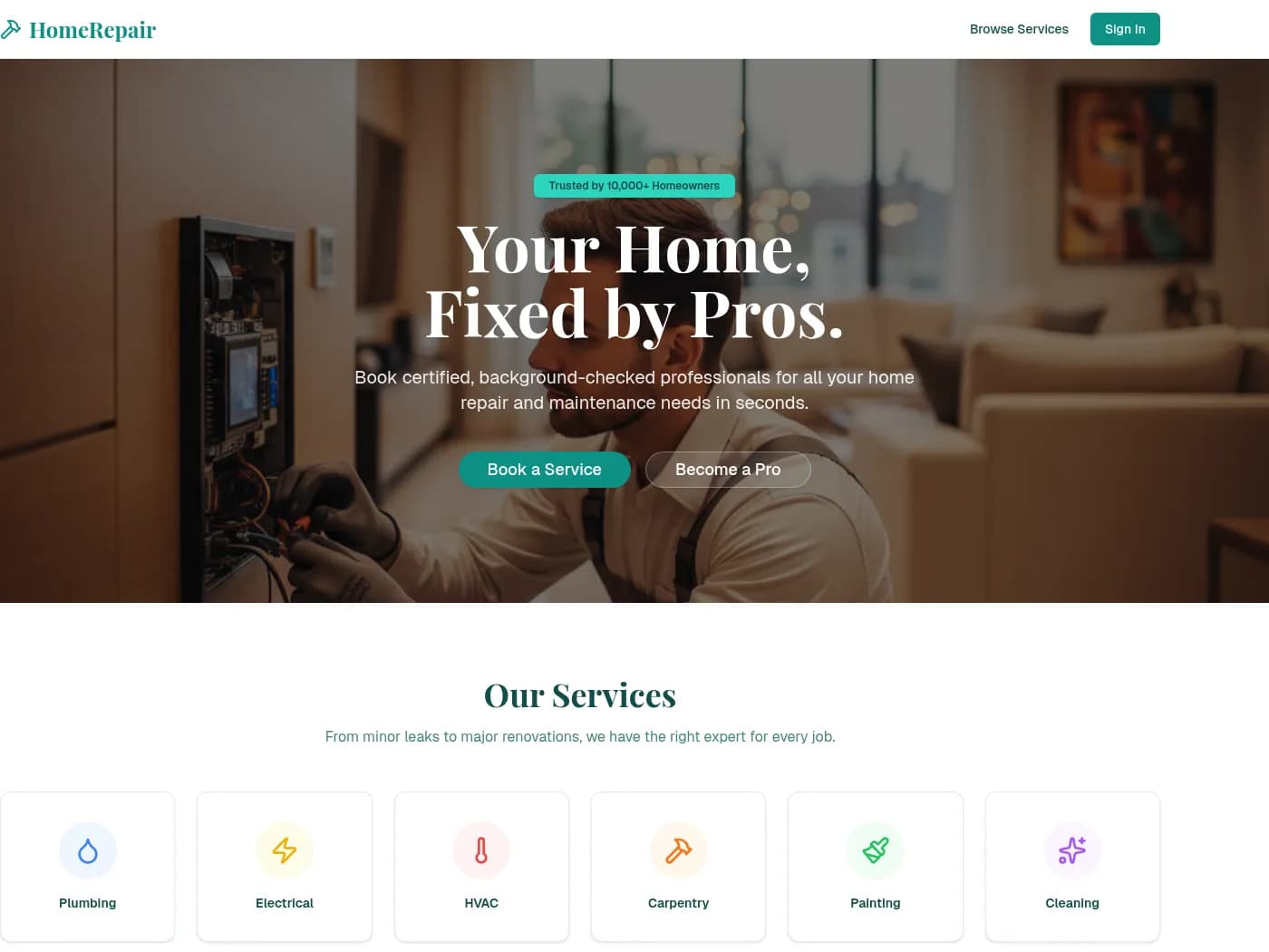 HomeRepair Connect