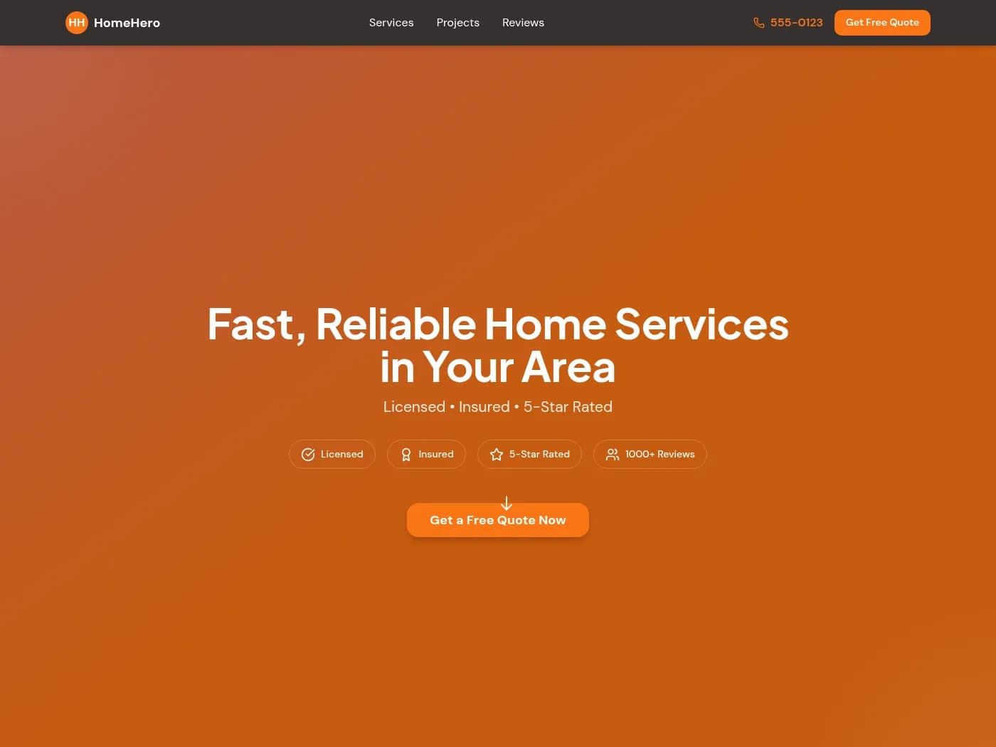 HomeHero Services Site