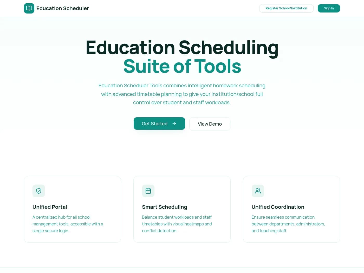 Education Scheduler