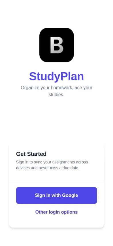 Student Homework Planner