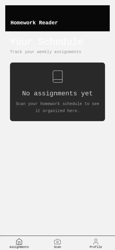 Homework Reader