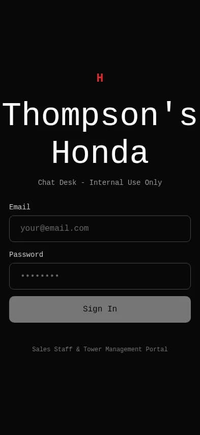 Thompson's Honda Chat Desk