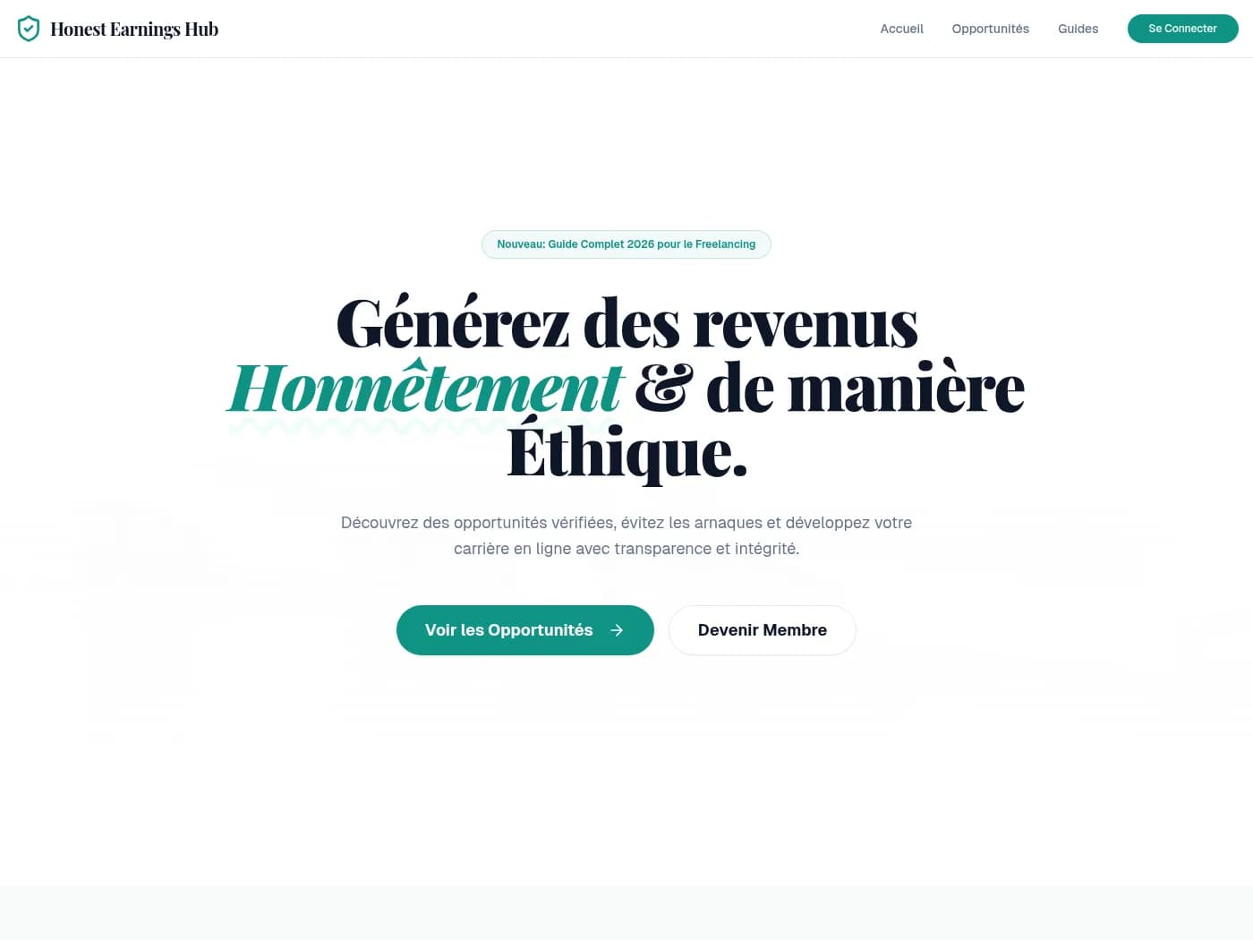 Honest Earnings Hub
