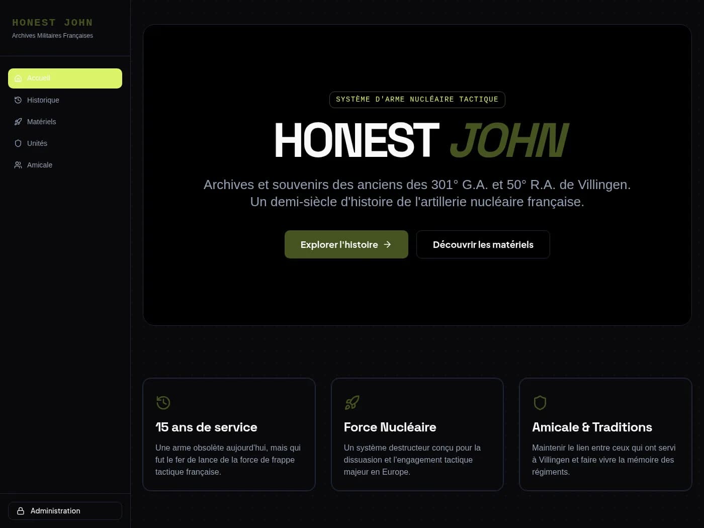 Honest John Modern Site