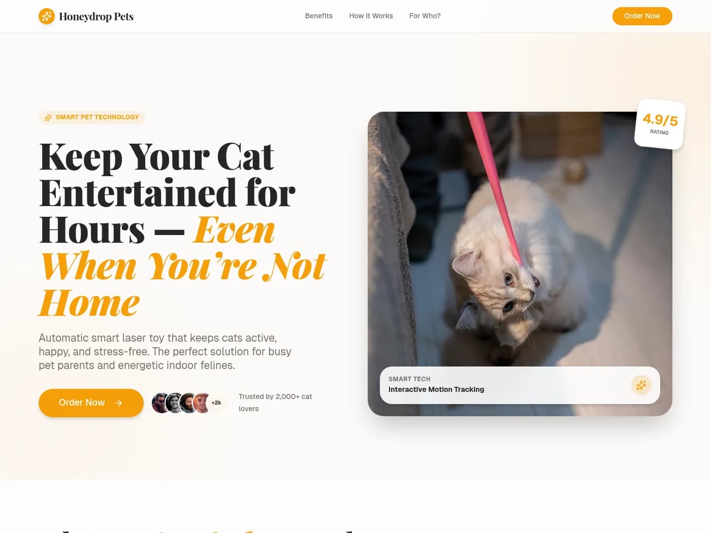 Honeydrop Pets Landing