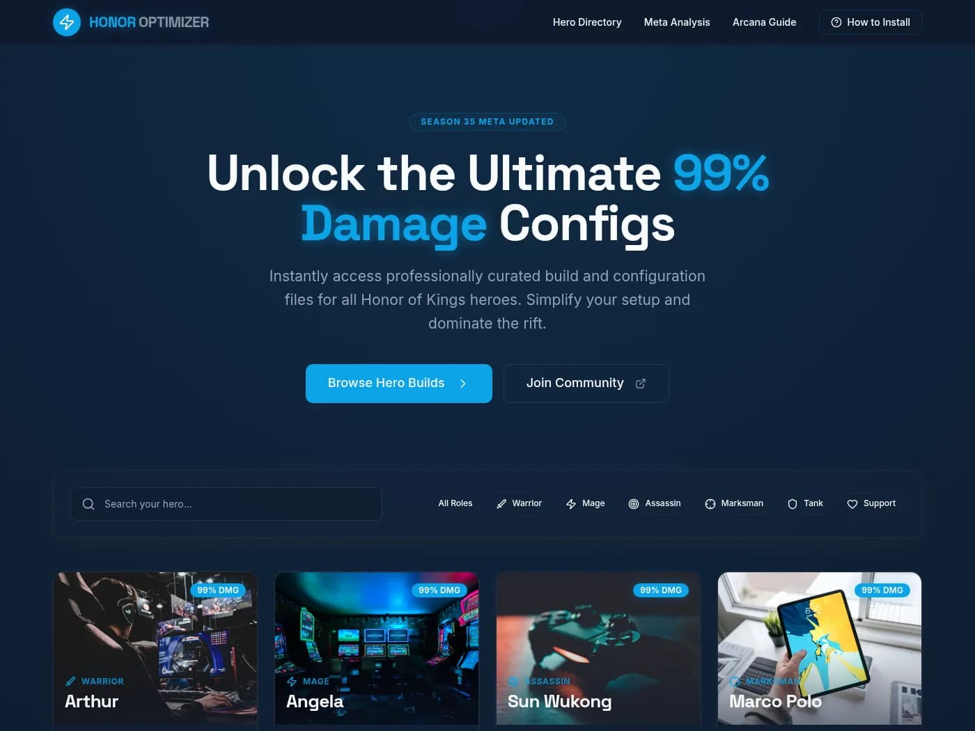 Honor Damage Optimizer