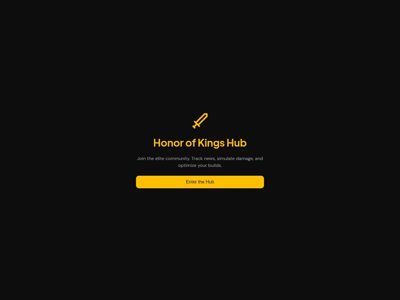 Honor of Kings Hub