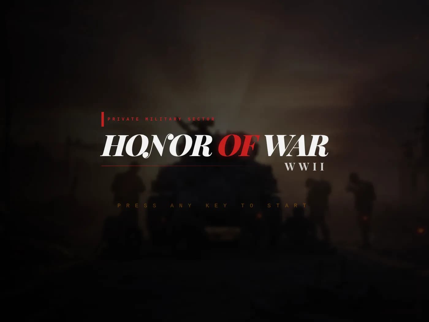 Honor Of War: WWII Menu