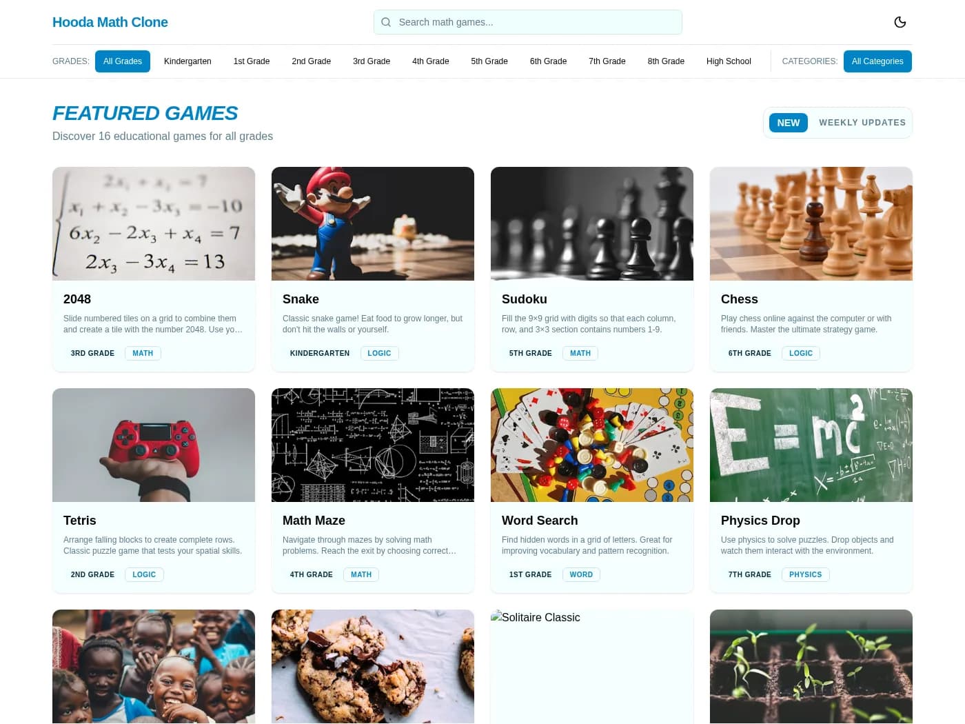 Hooda Math Games Clone