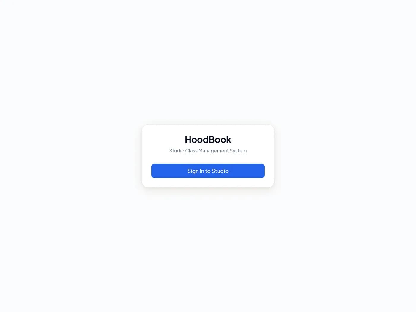 HoodBook Dance Studio CRM