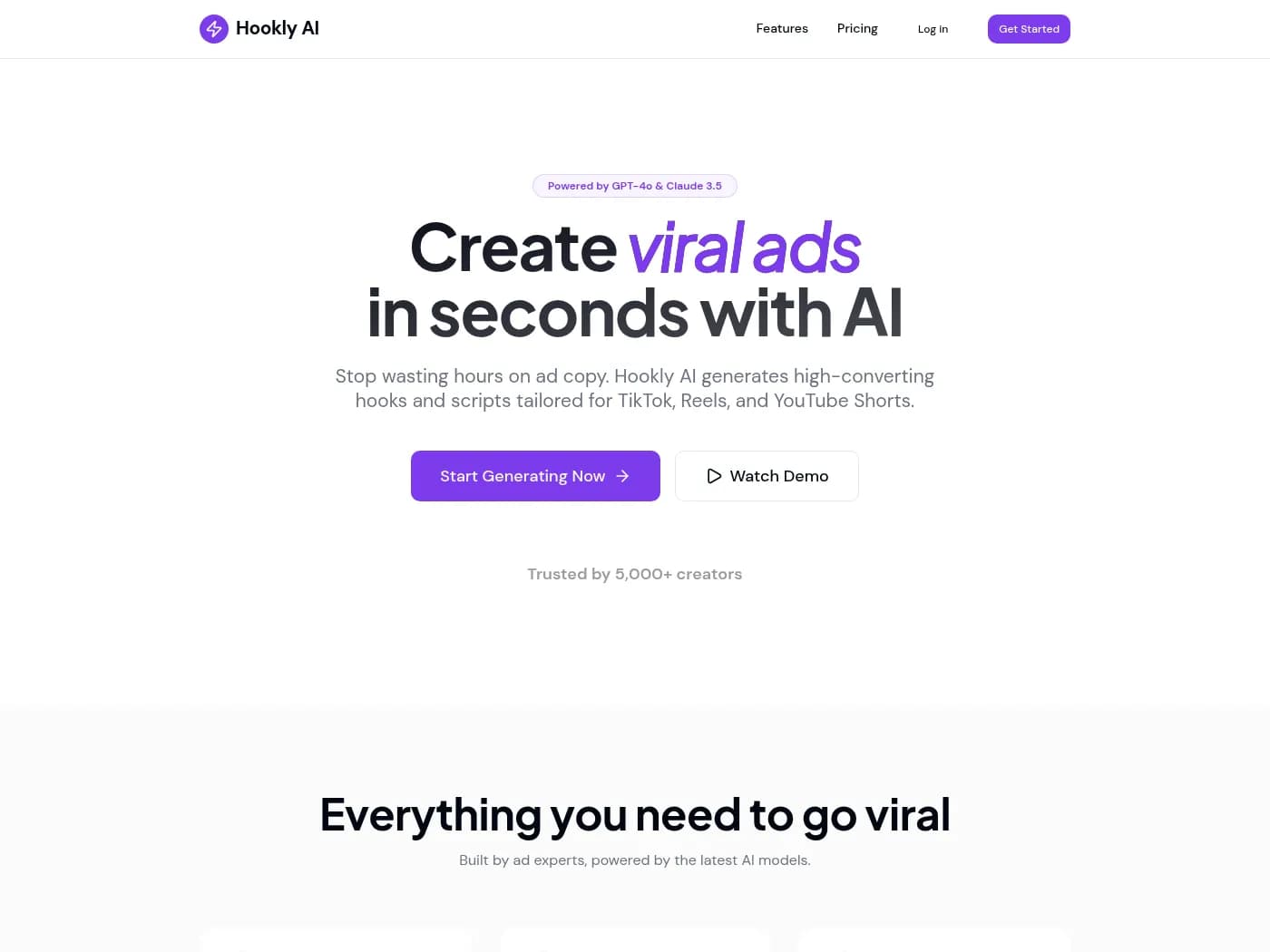 Hookly AI for TikTok Ads