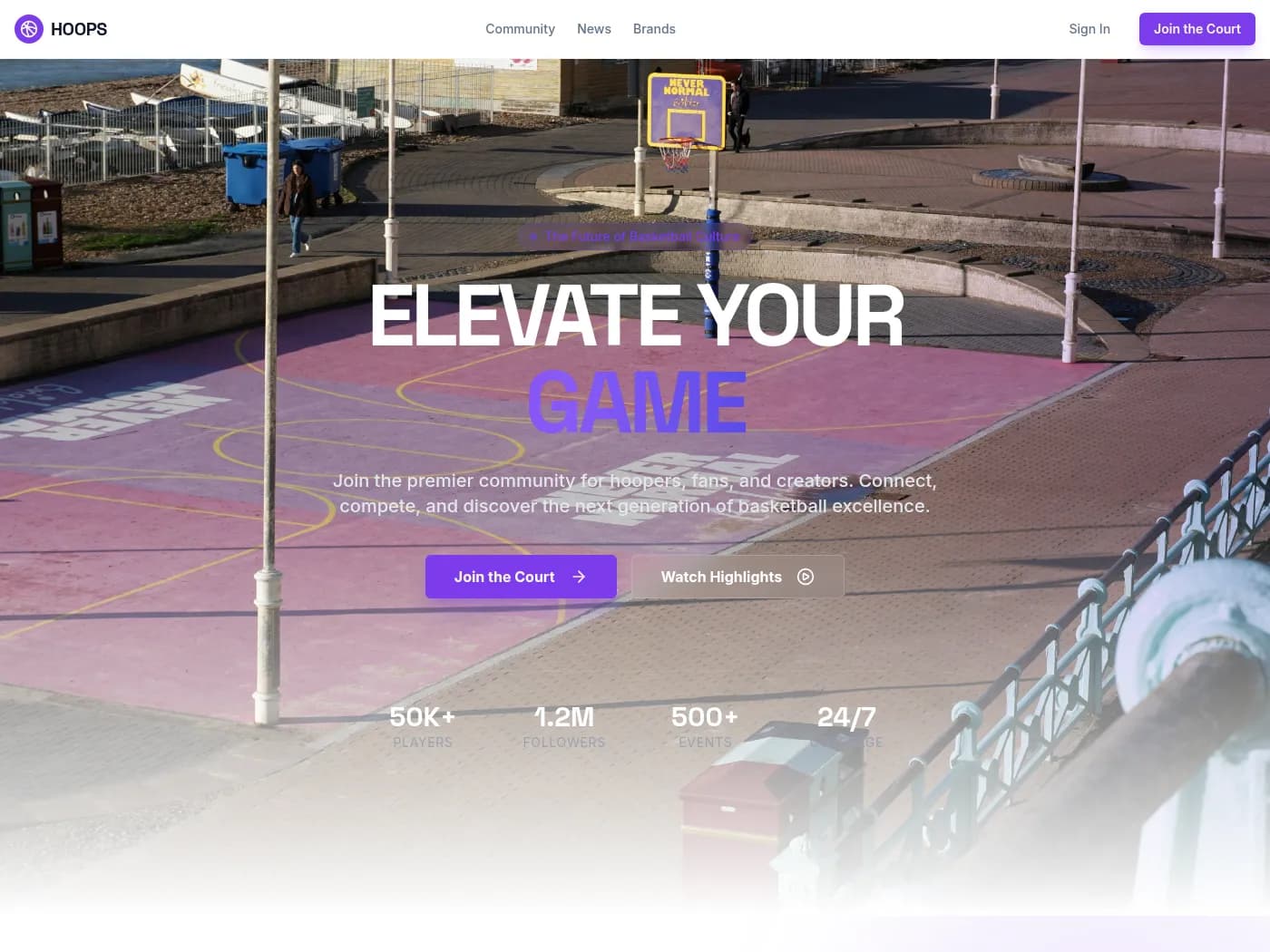 Hoops Basketball Platform