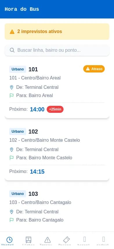 Hora do Bus Três Rios