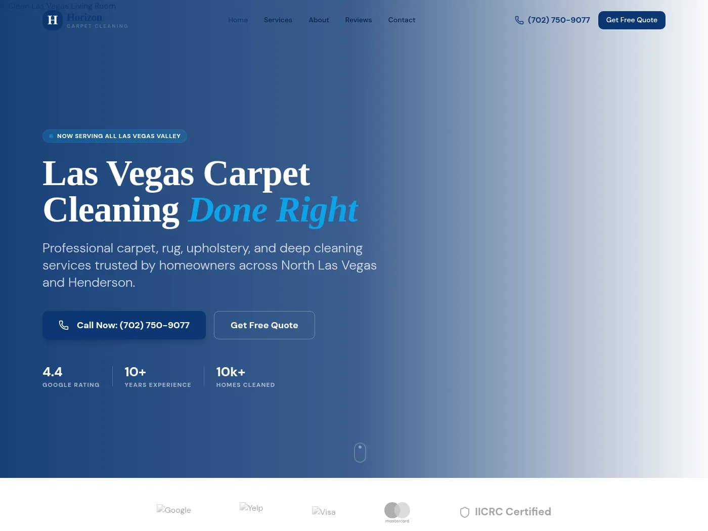 Horizon Carpet Cleaning Site