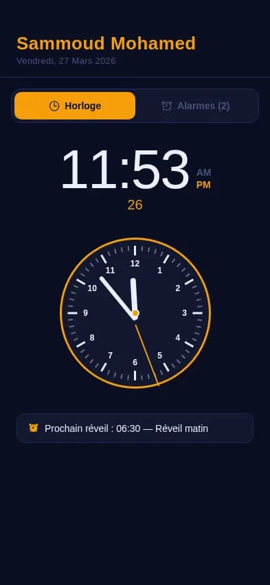 Horloge Sammoud Mohamed