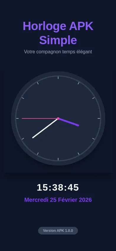 Horloge APK Simple
