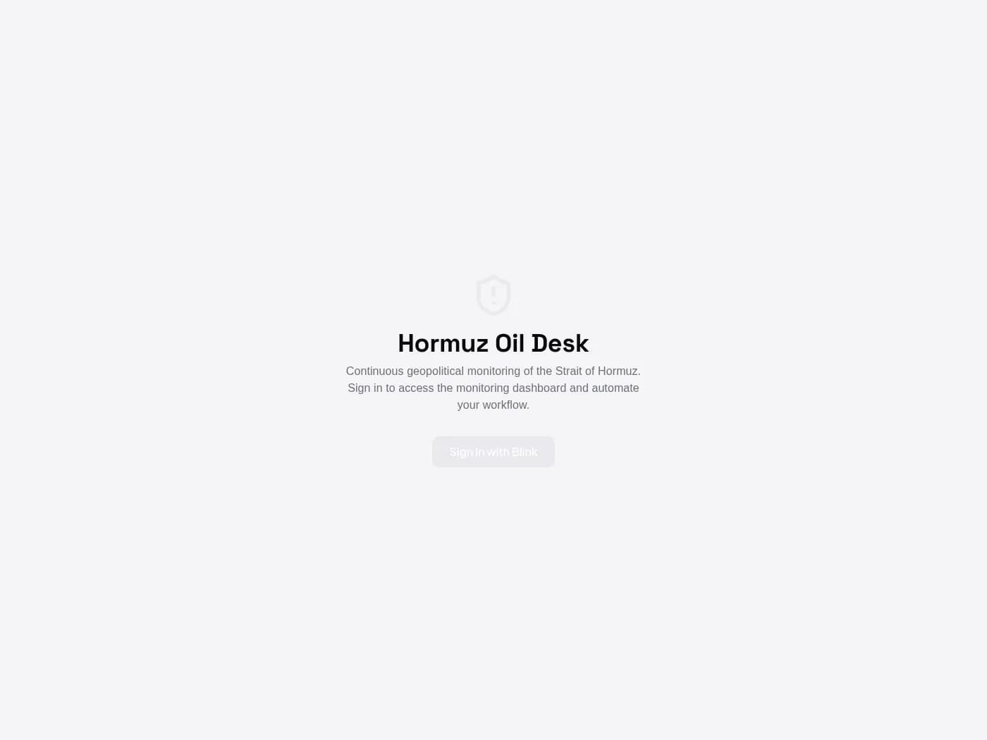 Hormuz Oil Desk