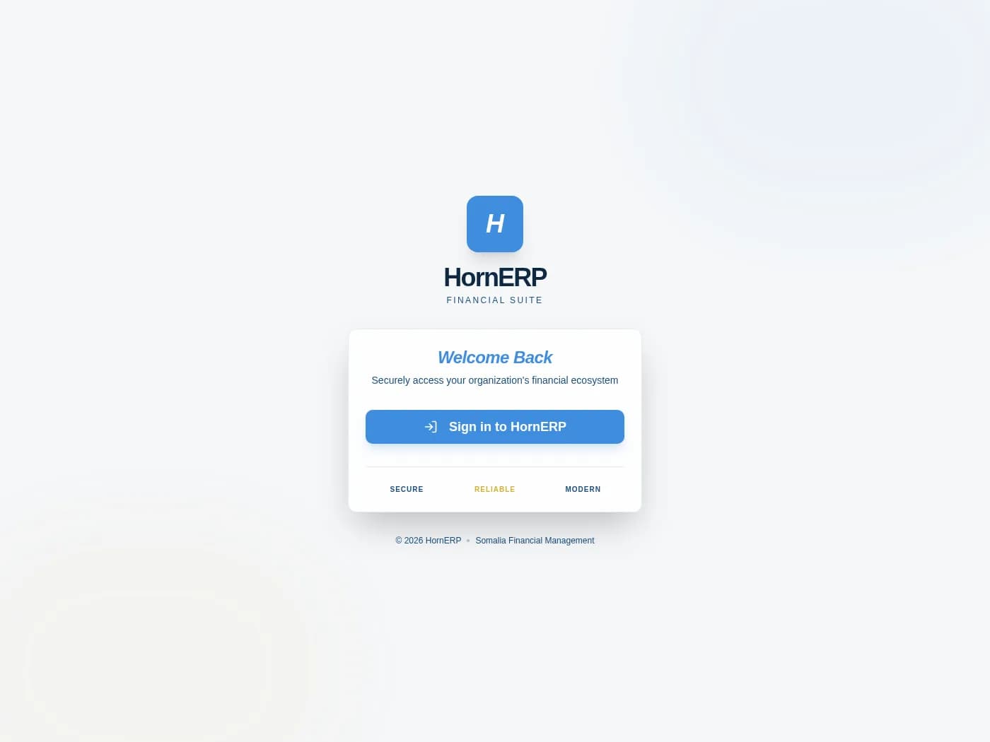 HornERP Financial Suite