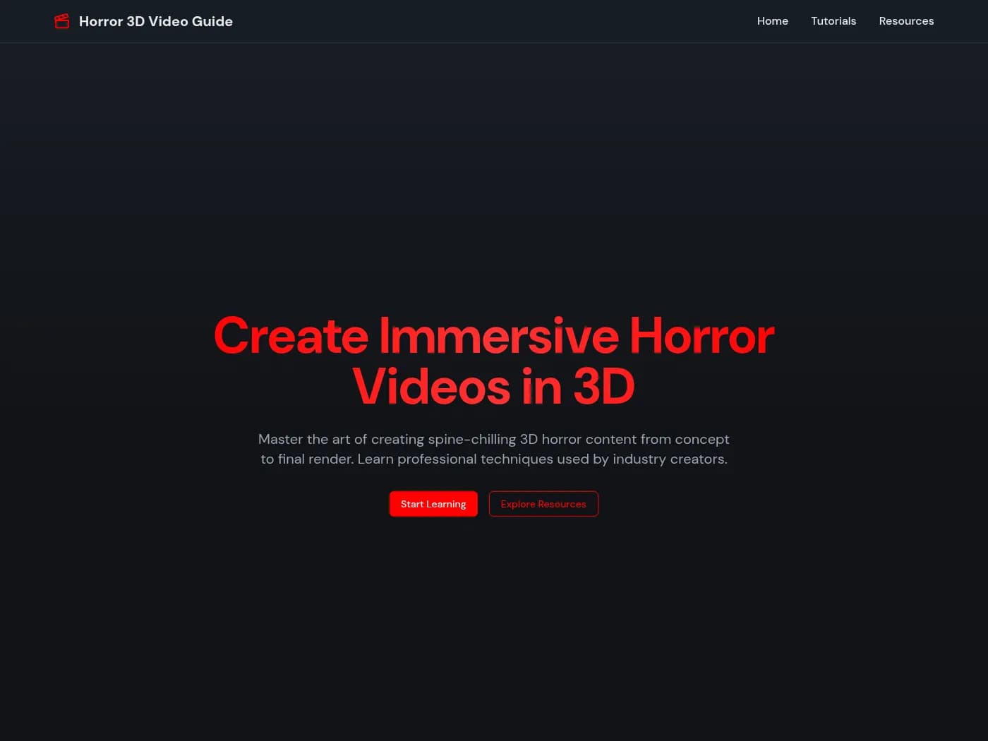 Horror 3D Video Guide