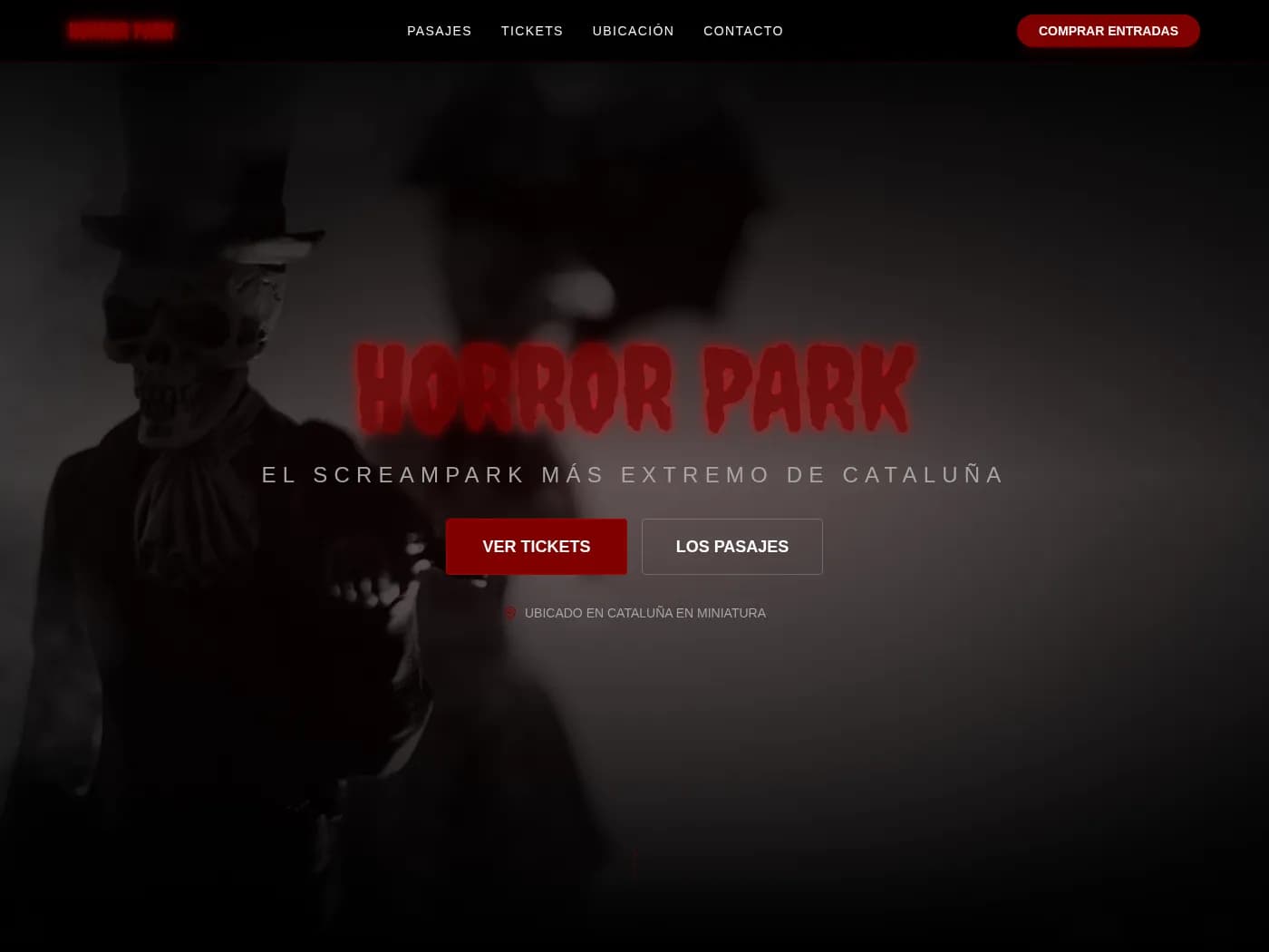 Horror Park Web Experience