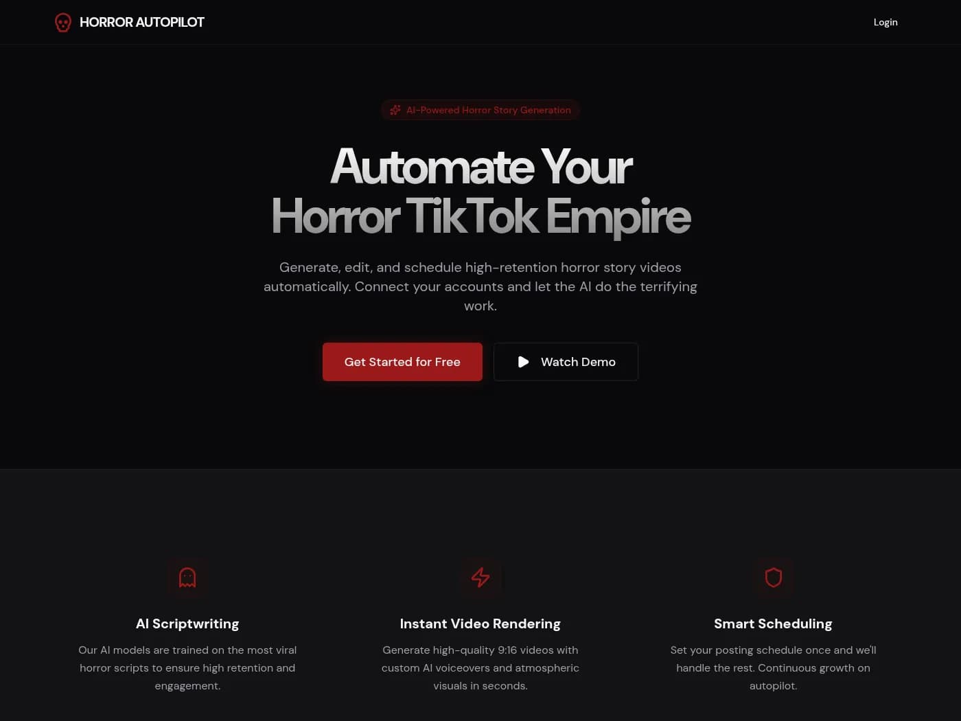Horror TikTok Autopilot