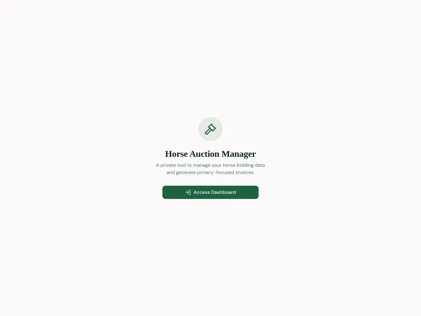 Horse Auction Manager