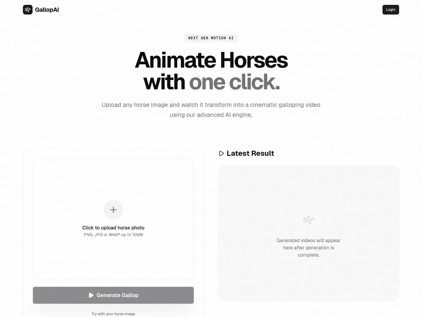 Running Horse Generator