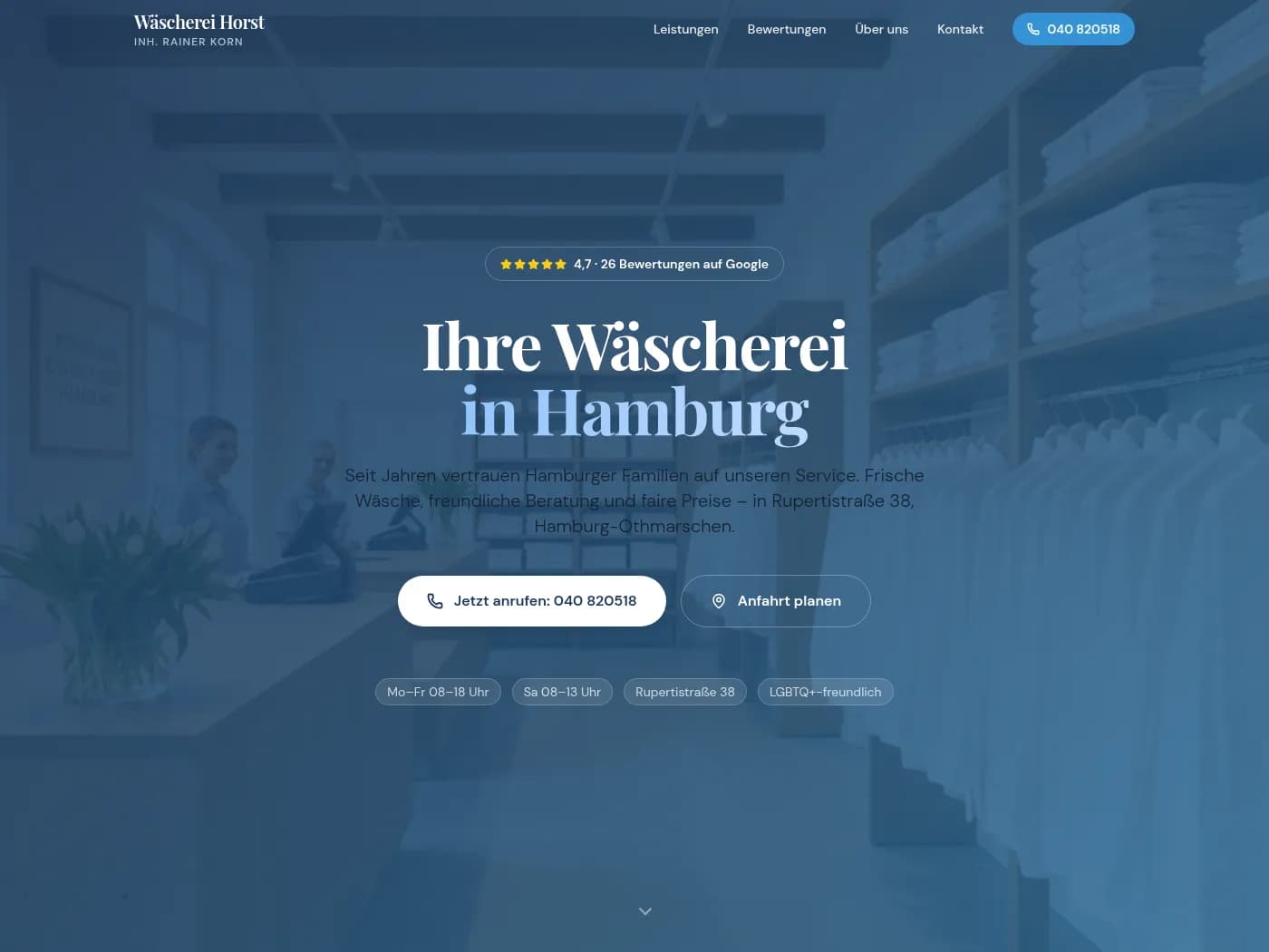 Horst Laundry Web Launch