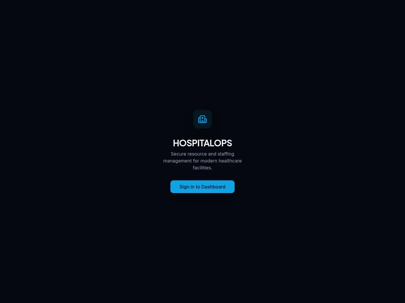 HospitalOps Dashboard
