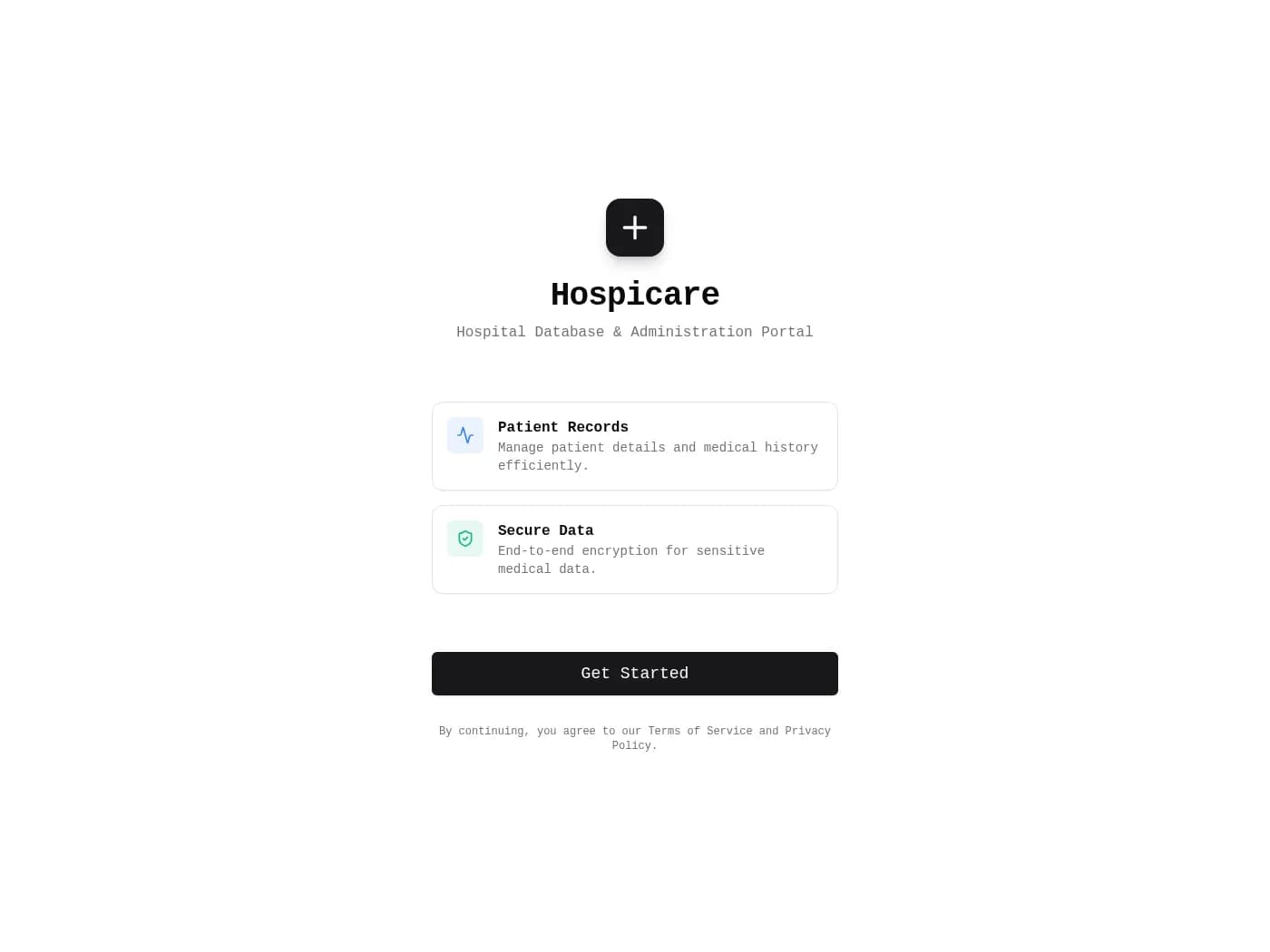 Hospital Data Portal